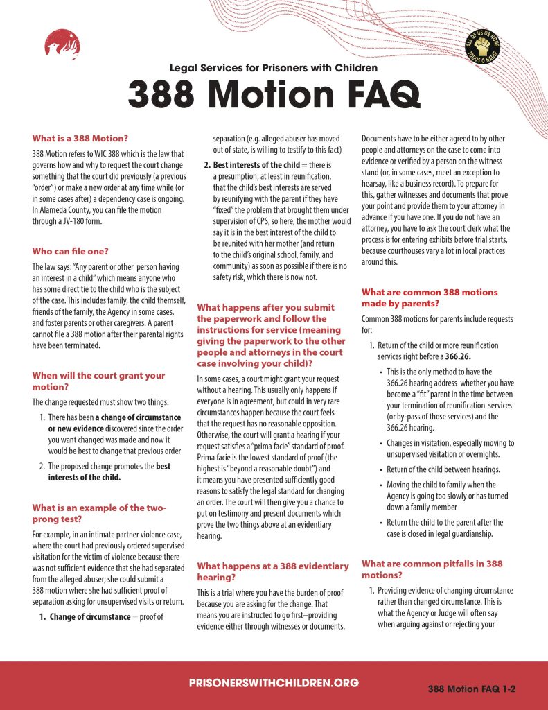 EBFD Guides - Legal Services for Prisoners with Children